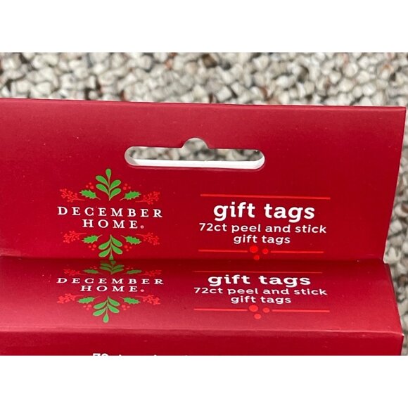 December Home | Holiday | 4 Boxes December Home Gift Tags Peel Stick ...